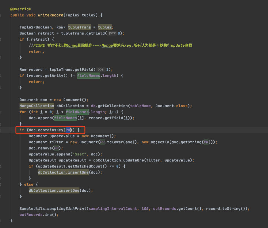 mongosink 支持upsert么？根据自定义主键字段进行更新操作 · Issue #405 · DTStack/flinkStreamSQL · GitHub