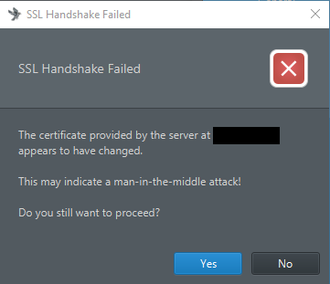 'SSL Handshake Failed' dialog does not accept 'Yes' button · Issue #472 · sparrowwallet/sparrow ...