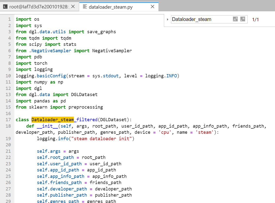 ImportError: cannot import name 'Dataloader_steam' from 'utils.dataloader_steam' · Issue #1 ...