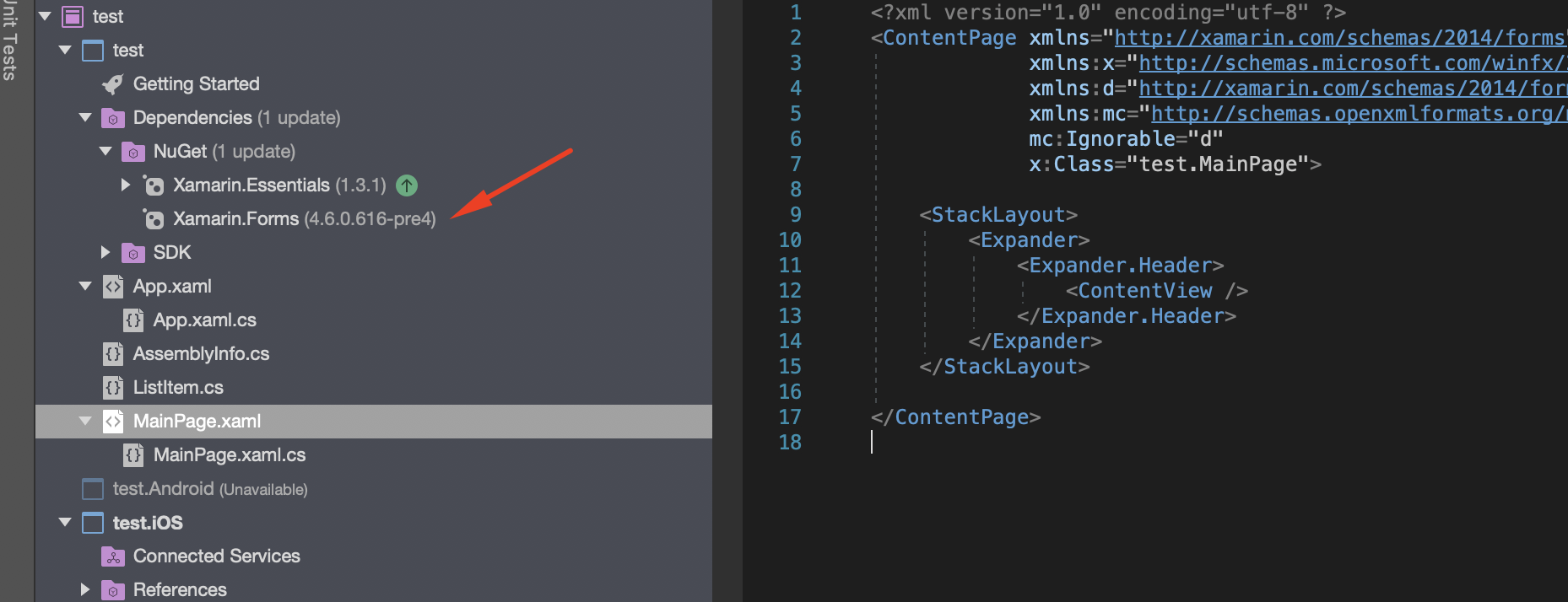[Bug] No intellisense for Expander and occasional red squiggles · Issue #10397 · xamarin/Xamarin ...