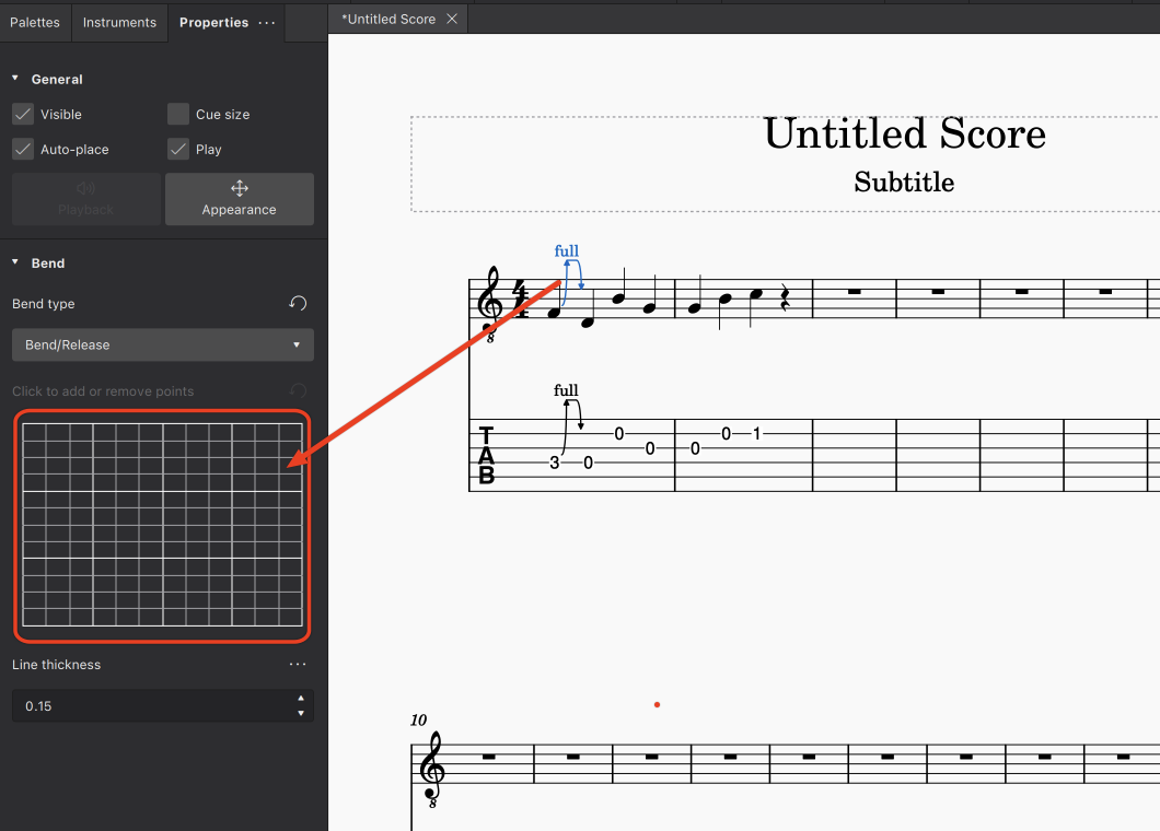 Mu4 Issue Bends Diagram Is Disabled For All Bend Types · Issue 11818 · Musescoremusescore