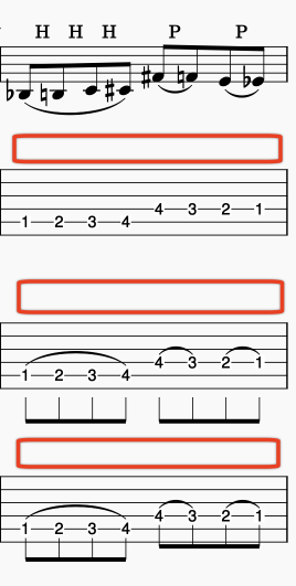 [MU4 Issue] [GP] Hammer On/Pull Off element is not rendered for TAB ...
