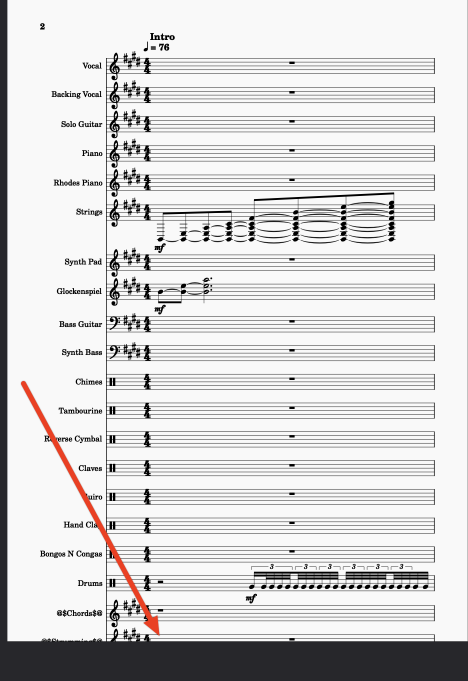 [MU4 Issue][GP] Staves layout isn't automatically resized to fit the page, so staves go out of ...