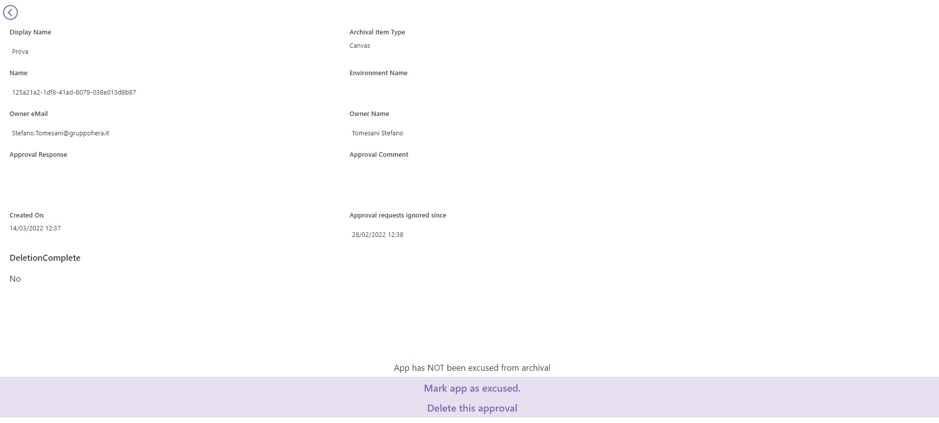 [CoE Starter Kit - QUESTION] What appena if I click 'Delete this approval' button · Issue #2390 ...