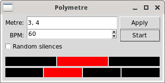 GitHub - mownli/polymetre: PyFltk-based polyrhythmic metronome for ...