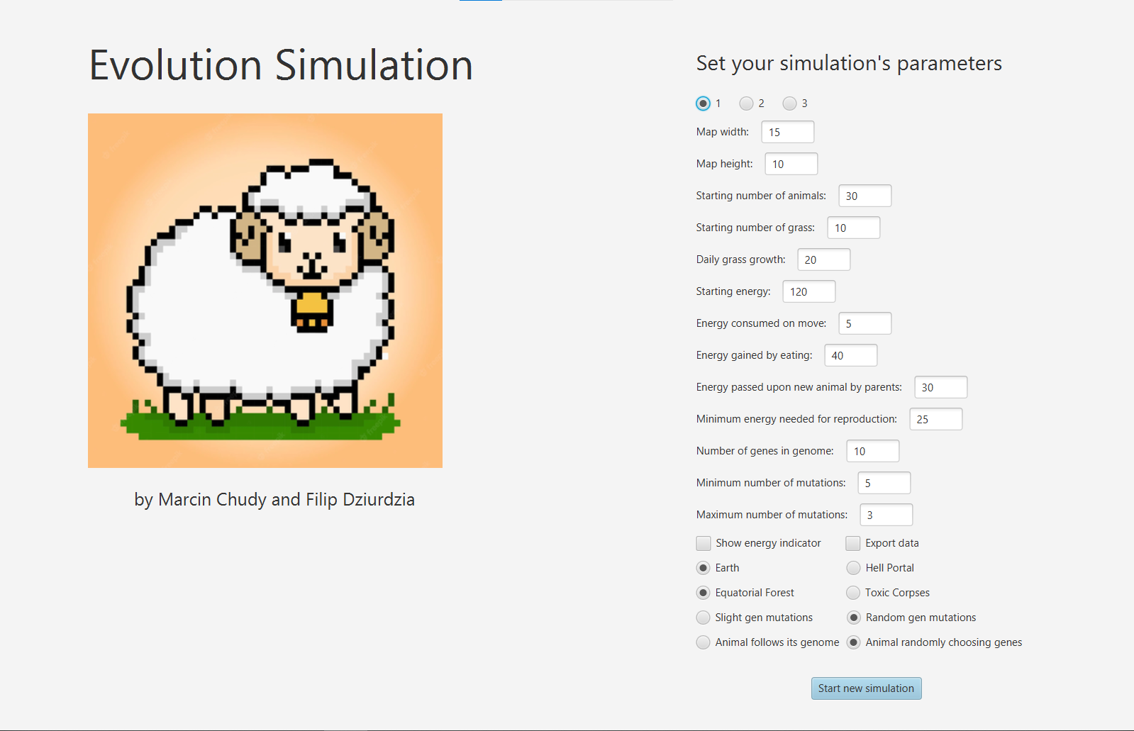 GitHub - Amazagni/evolution-generator