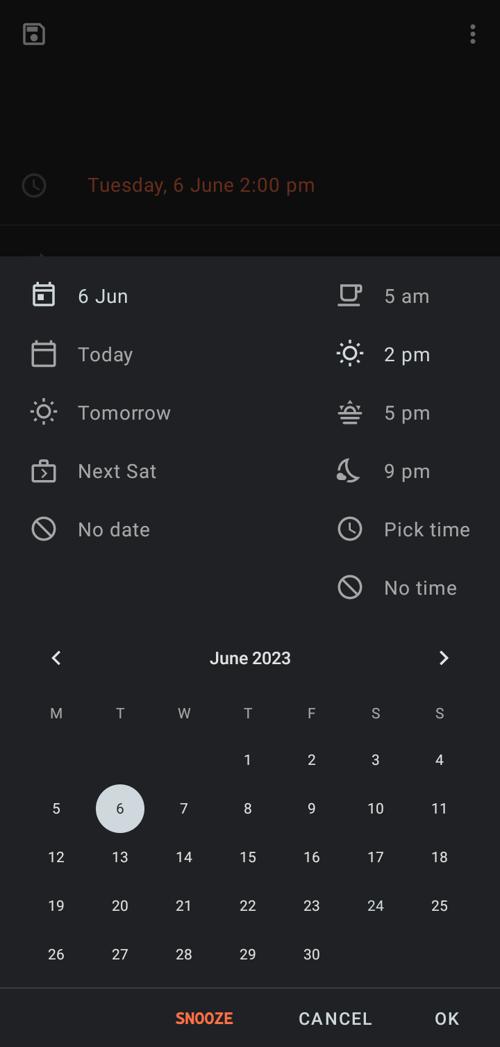 In-App Snooze Option · Issue #2389 · tasks/tasks · GitHub