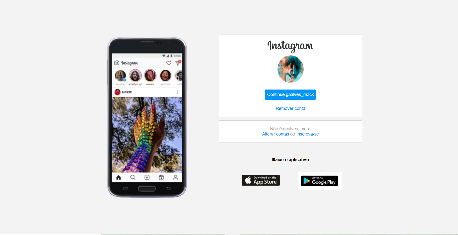 GitHub - GeisianeAlves/clone-instagram-login-page
