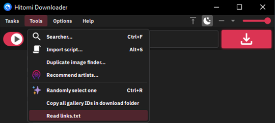 read links from txt file · KurtBestor Hitomi-Downloader · Discussion ...
