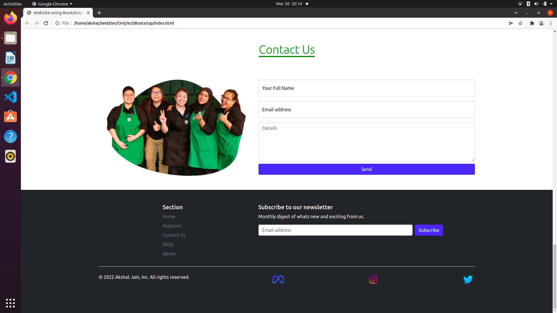 GitHub - Akshat2Jain/Starbuks_Website_BootstrapOnly: In this project I have created a full ...