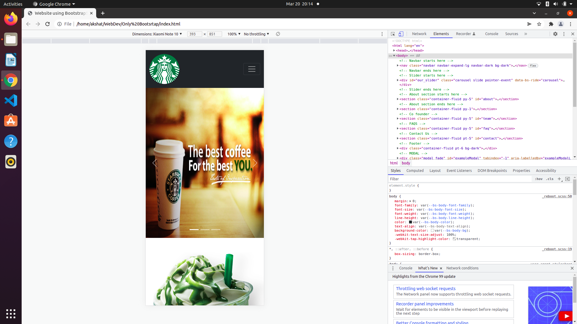 GitHub - Akshat2Jain/Starbuks_Website_BootstrapOnly: In this project I have created a full ...