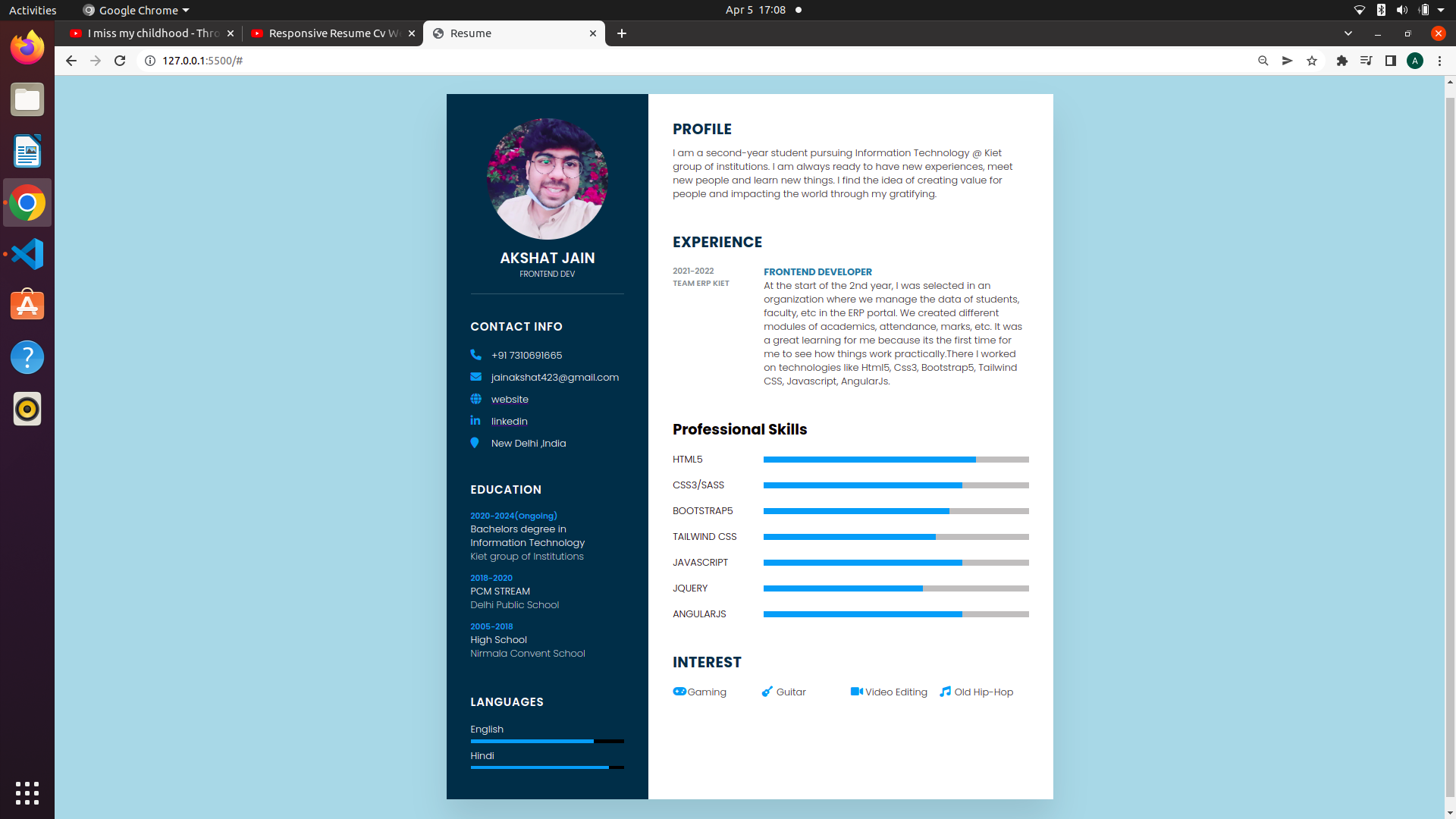 GitHub - Akshat2Jain/Online-Resume: In this I have created online ...