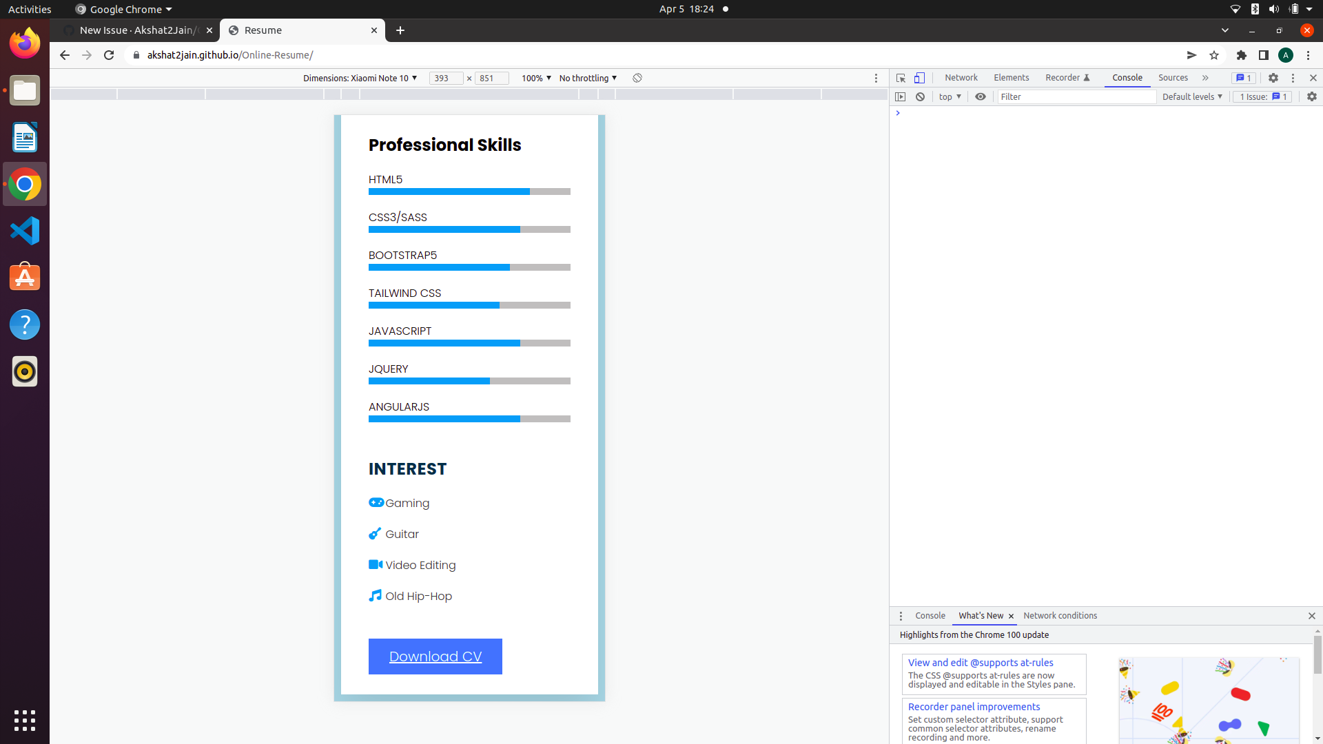 GitHub - Akshat2Jain/Online-Resume: In this I have created online resume with Html5 and Css3 ...