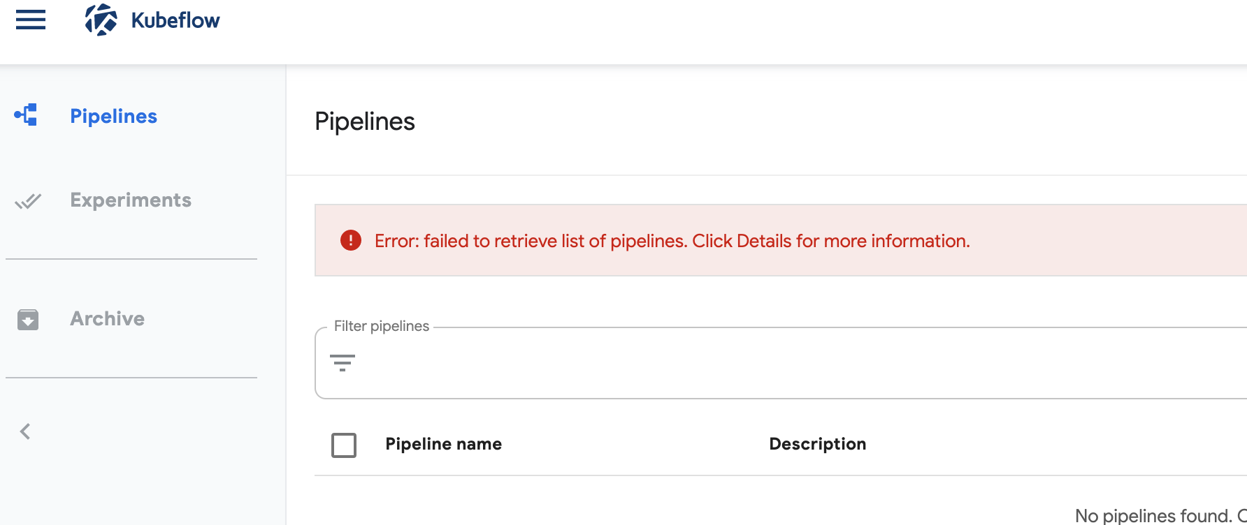 [0.6.1] Kubeflow UI Error · Issue #3784 · kubeflow/kubeflow · GitHub