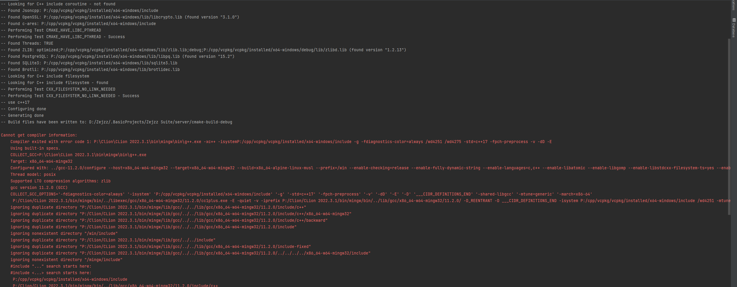 CMake errors when trying to load default project from drogon ctl · Issue #1577 · drogonframework ...