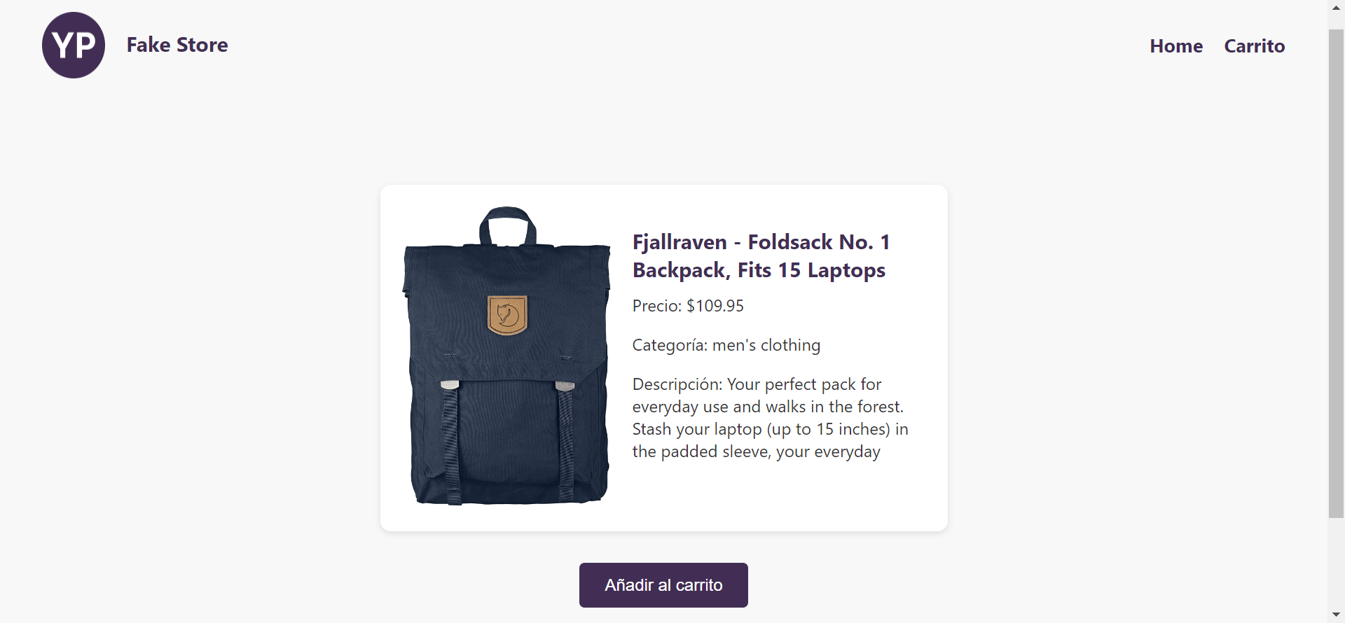 GitHub - yeysonpupa/fake-store-challenge: Fake Store React - Yeyson Esteban Pulido Parra