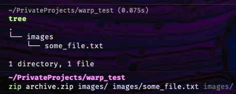 Autocomplete stops at last directory when using `zip` · Issue #2039 · warpdotdev/Warp · GitHub