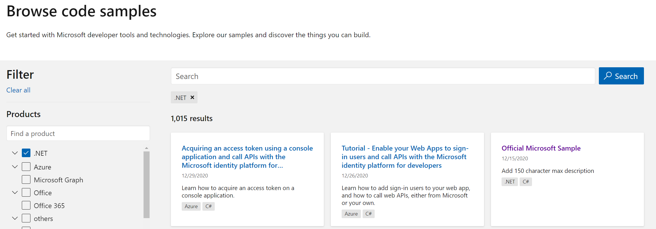 Code sample "Official Microsoft Sample" · Issue #3350 · MicrosoftDocs ...