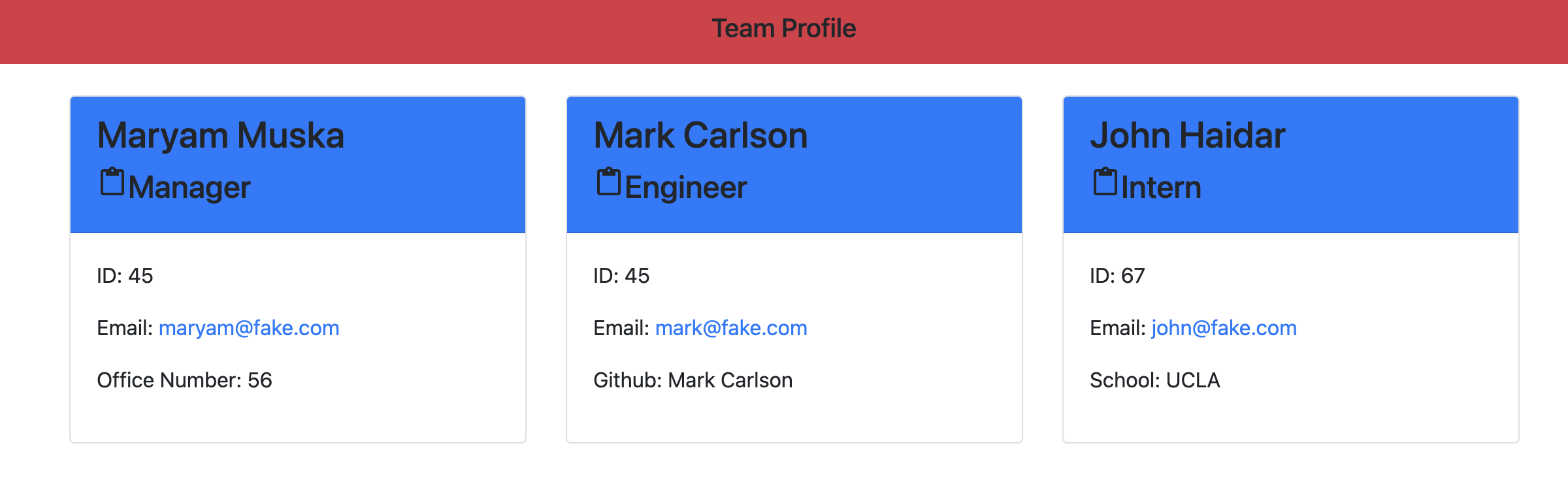 GitHub - maryammuska/team-profile-generator