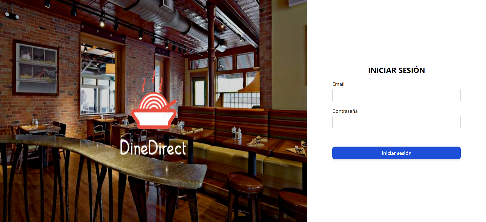 GitHub - vinkevr/DineDirect: Una app movil que se conecta a una aplicacion web para ordenar comida