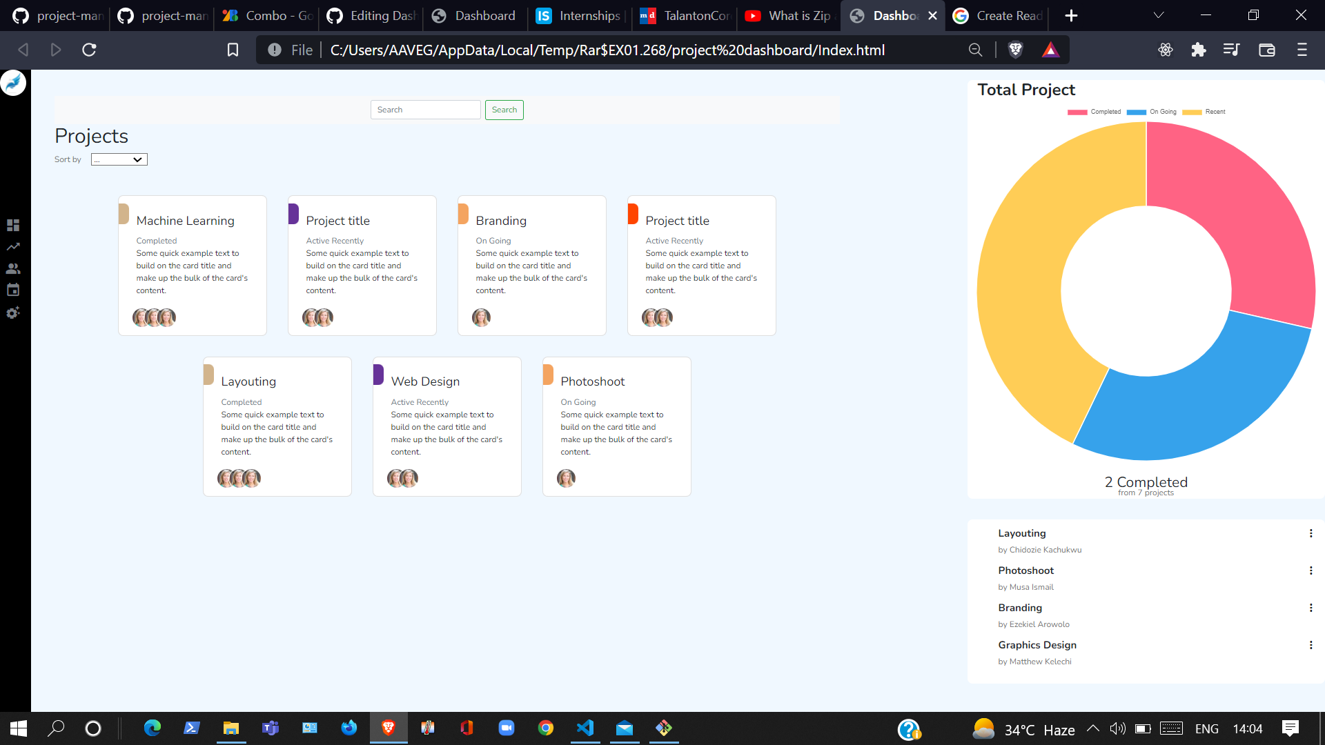 GitHub - Aaveg-Tomar/Dashboard