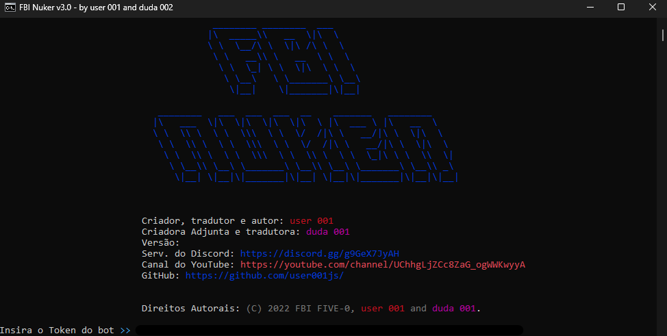 GitHub - user002js/FBI-Nuker: FBI Nuker v3.0 - Feito por: @user001js e ...