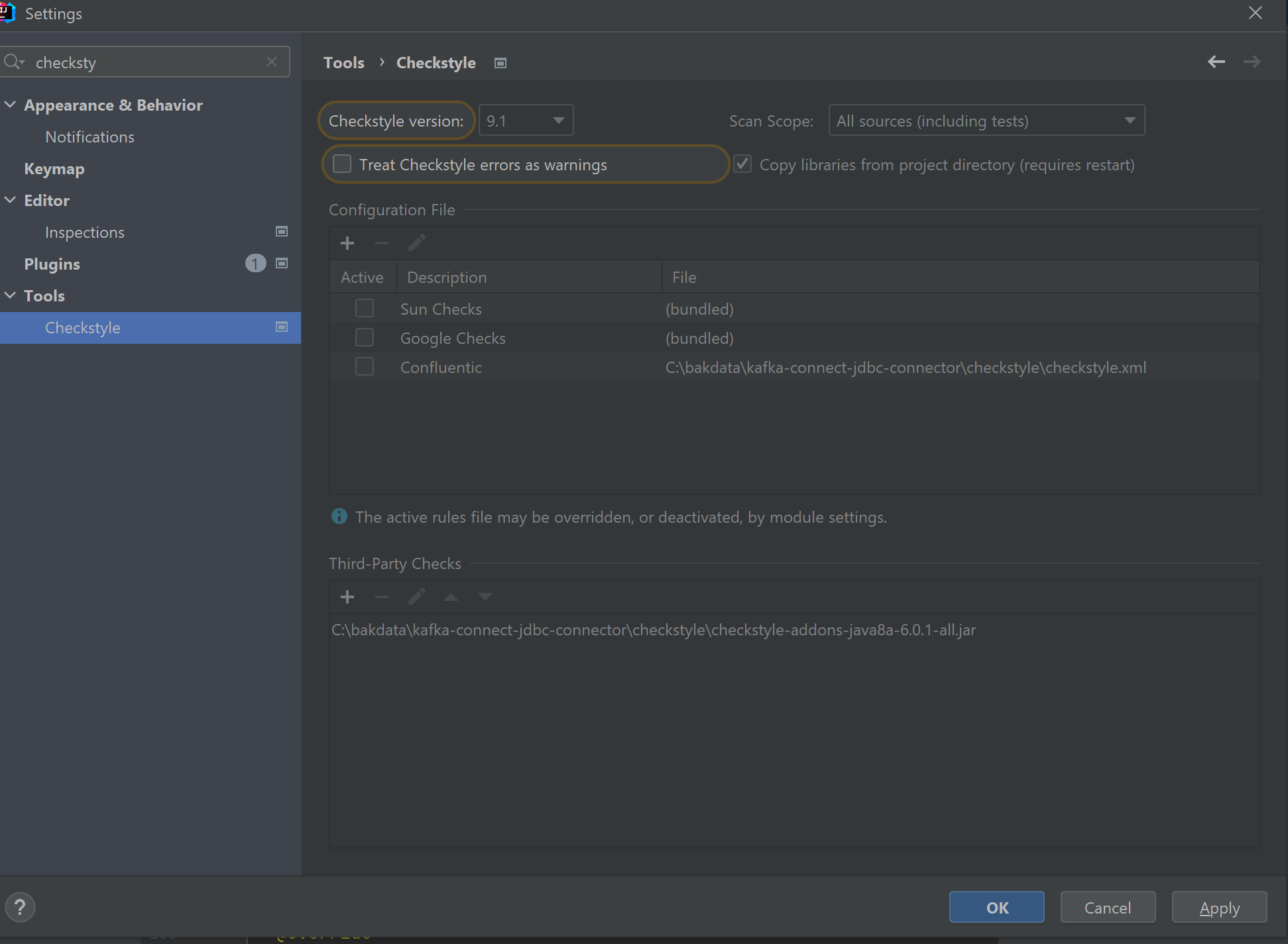 Oploadconfiguration Internal Error · Issue 545 · Jshiell Checkstyle Idea · Github