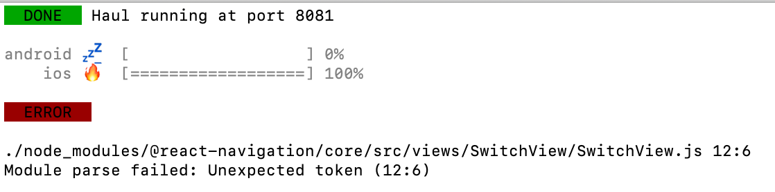 Compile Issue When Using React Navigation V3 With Haul V100 Rc9 · Issue 5313 · React 0639