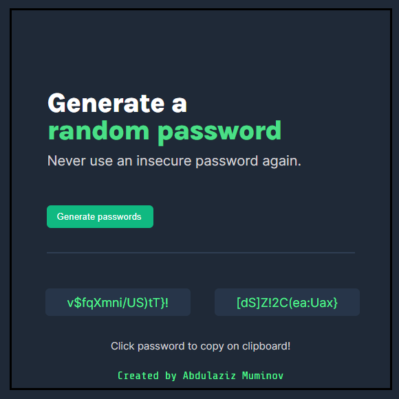 GitHub - hitrocs-polito/password-generator