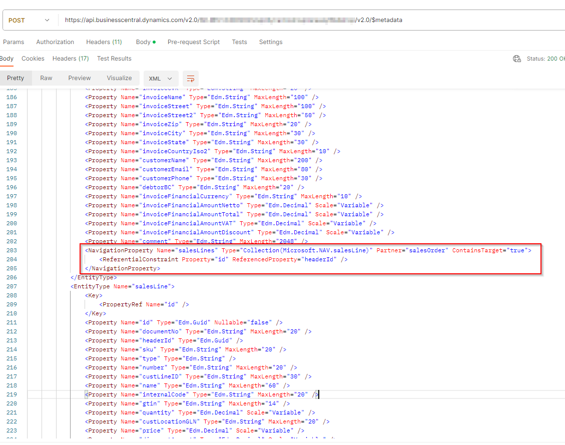 Metadata Breaks: API - DEEP INSERT ISSUE / ODATA API · Issue #7515 · microsoft/AL · GitHub