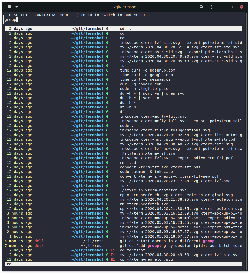 Penalty for history from other hosts is greater than score for a single "non-proper" match ...
