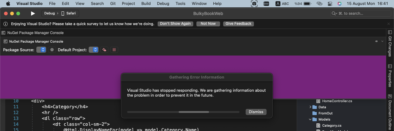 [Bug]: Console wont open and it turns purple and VSMac crashes · Issue #12077 · NuGet/Home · GitHub