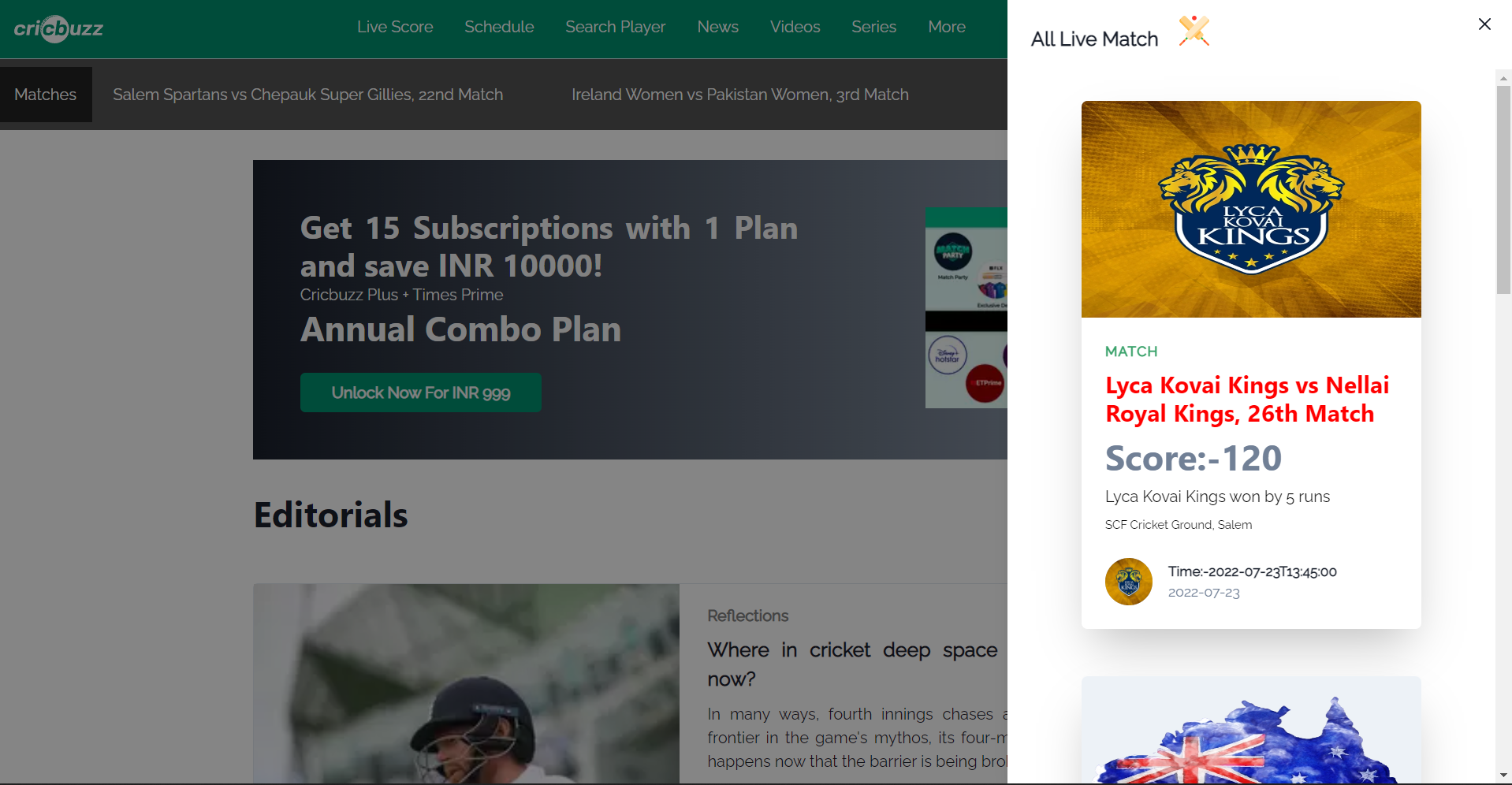 GitHub - SHARUN266/Crickbuzz-clone: About Cricbuzz is an Indian cricket news website owned by ...