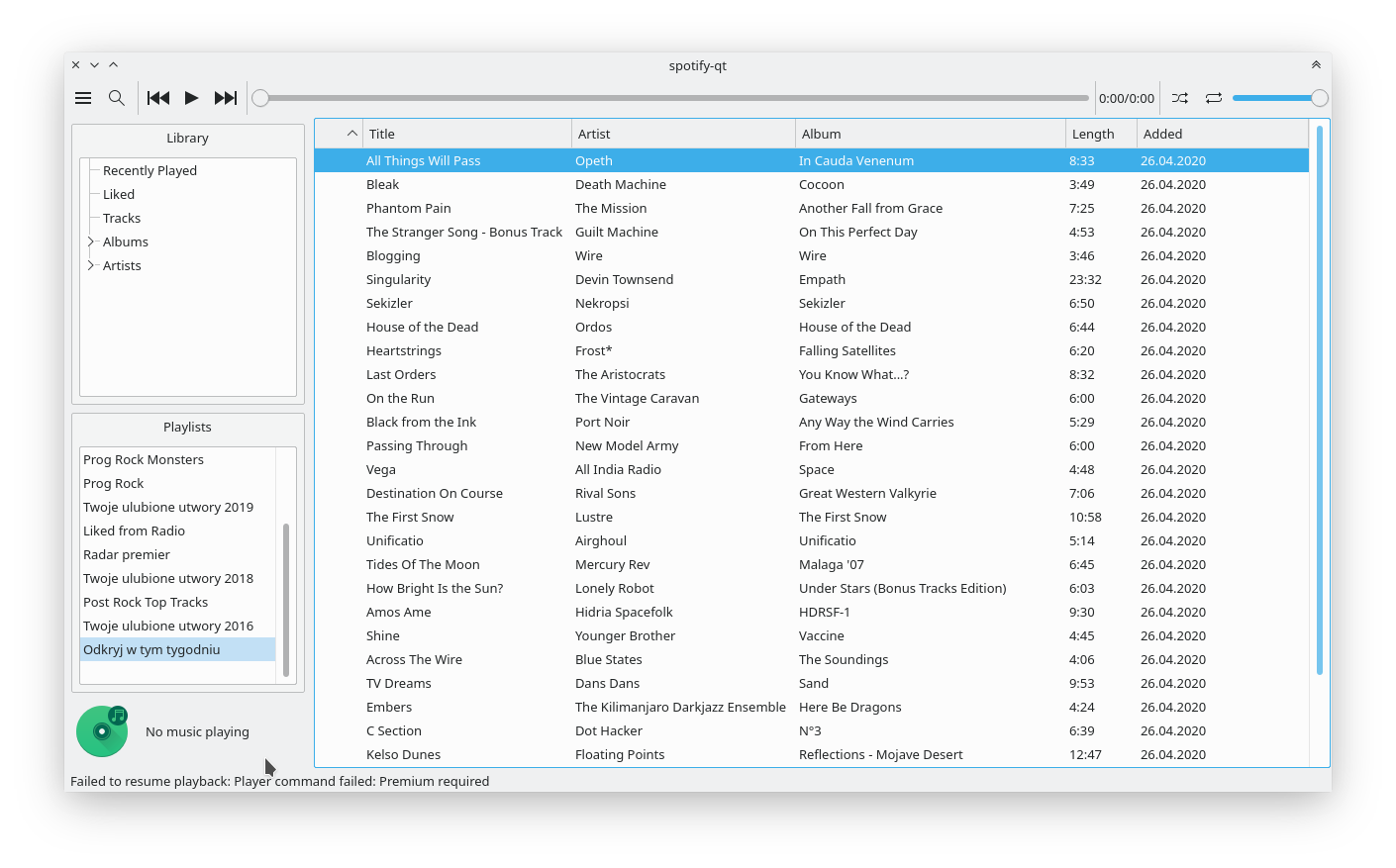 Premium requires · Issue #11 · kraxarn/spotify-qt · GitHub