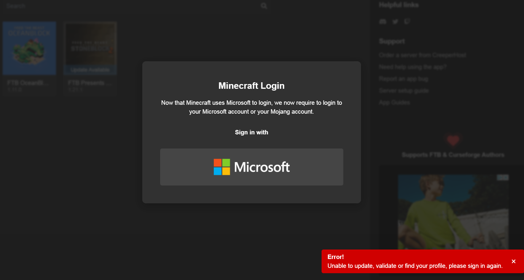 [Bug]: cant login with mojang · Issue #494 · FTBTeam/FTB-App · GitHub