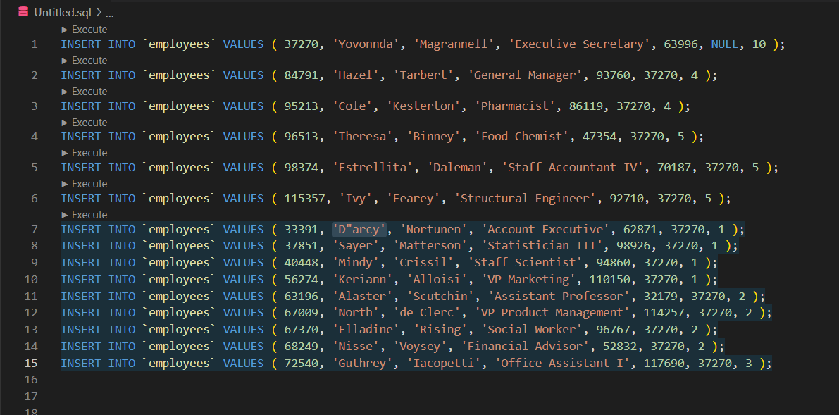 [BUG] - Unexpected code styling in varchar value · Issue #617 · cweijan/vscode-database-client ...