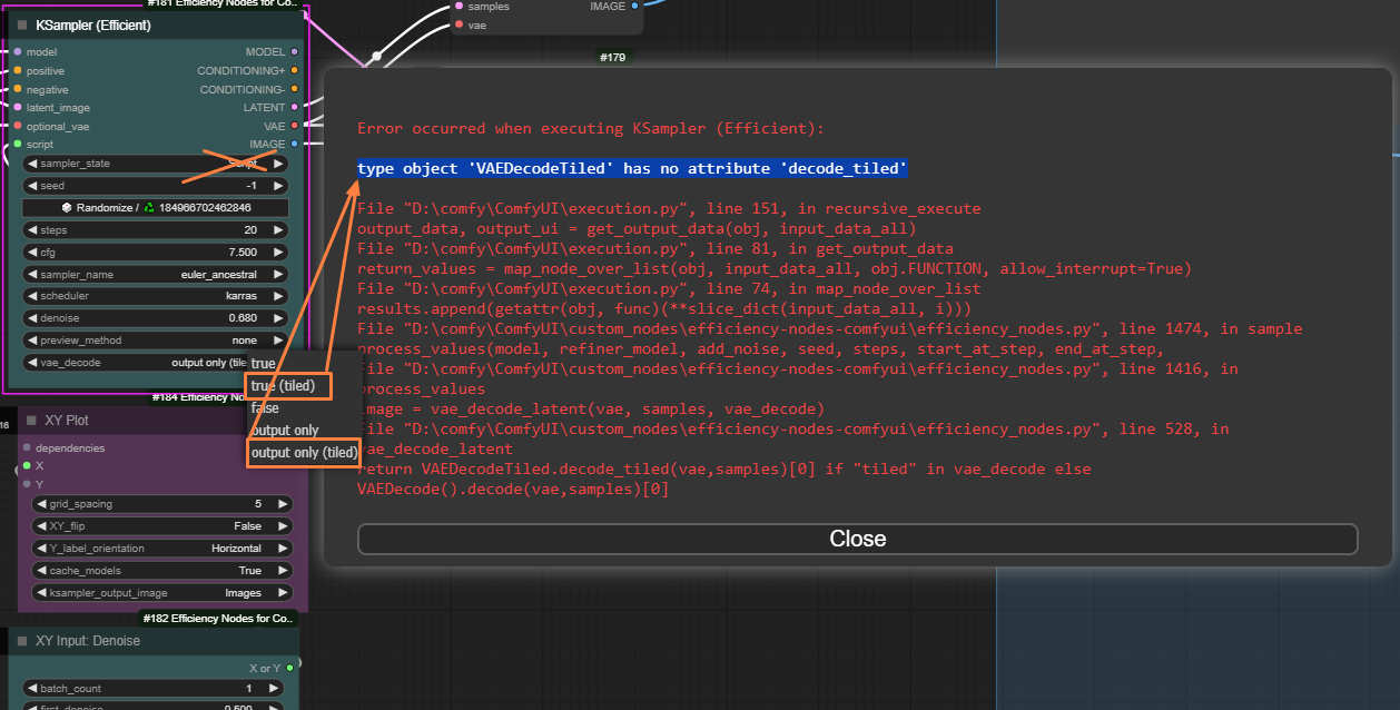type object 'VAEDecodeTiled' has no attribute 'decode_tiled' · Issue #120 · LucianoCirino ...