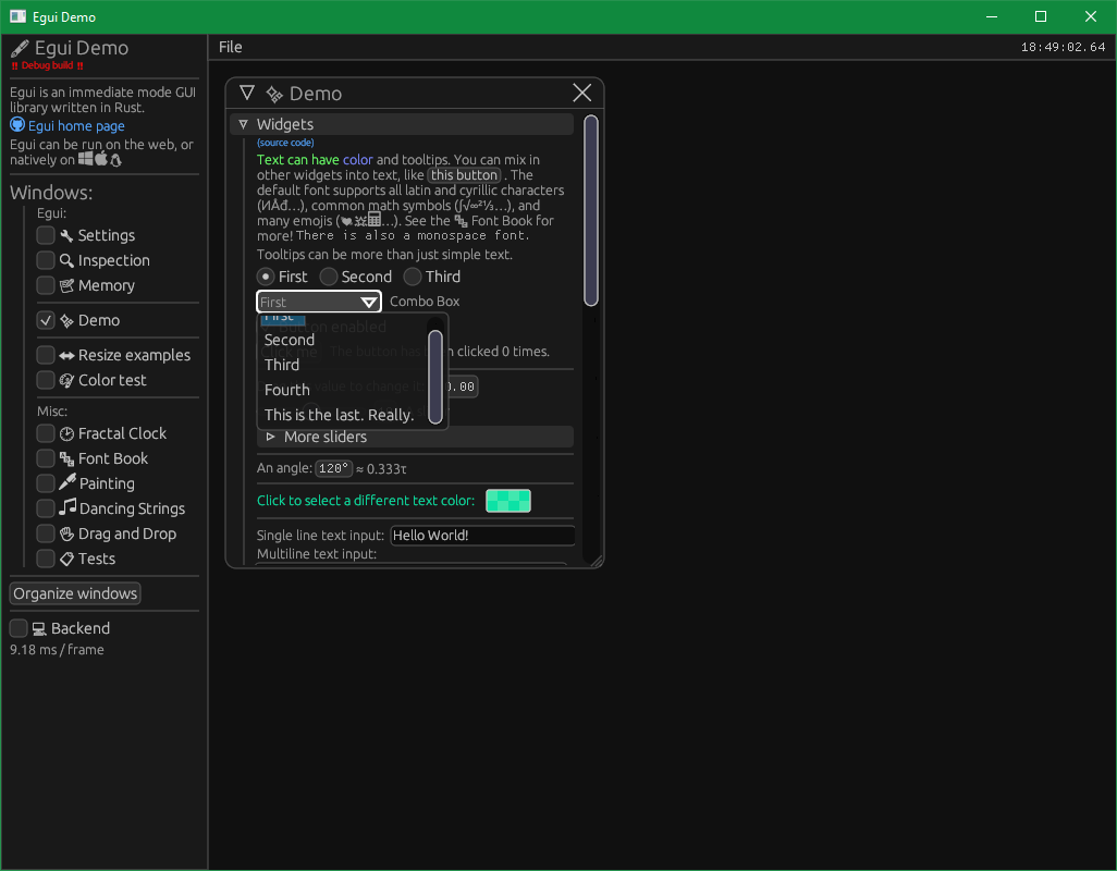 Making a scrollable combo box doesn't work as expected. · Issue #75 ...