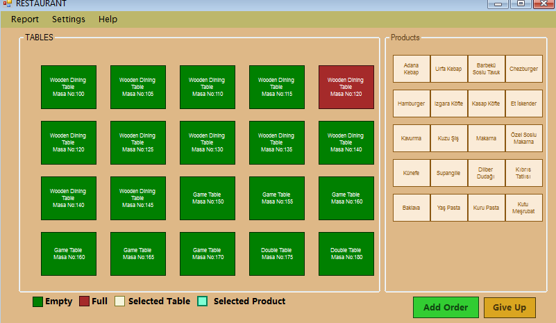 GitHub - HuseyinToprak96/FormProject-RestaurantOtomasyonu: Windows Form ile Sipariş Takip ve ...
