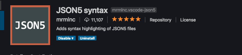 How to format JSON5 file in vscode? · Issue #166 · json5/json5 · GitHub