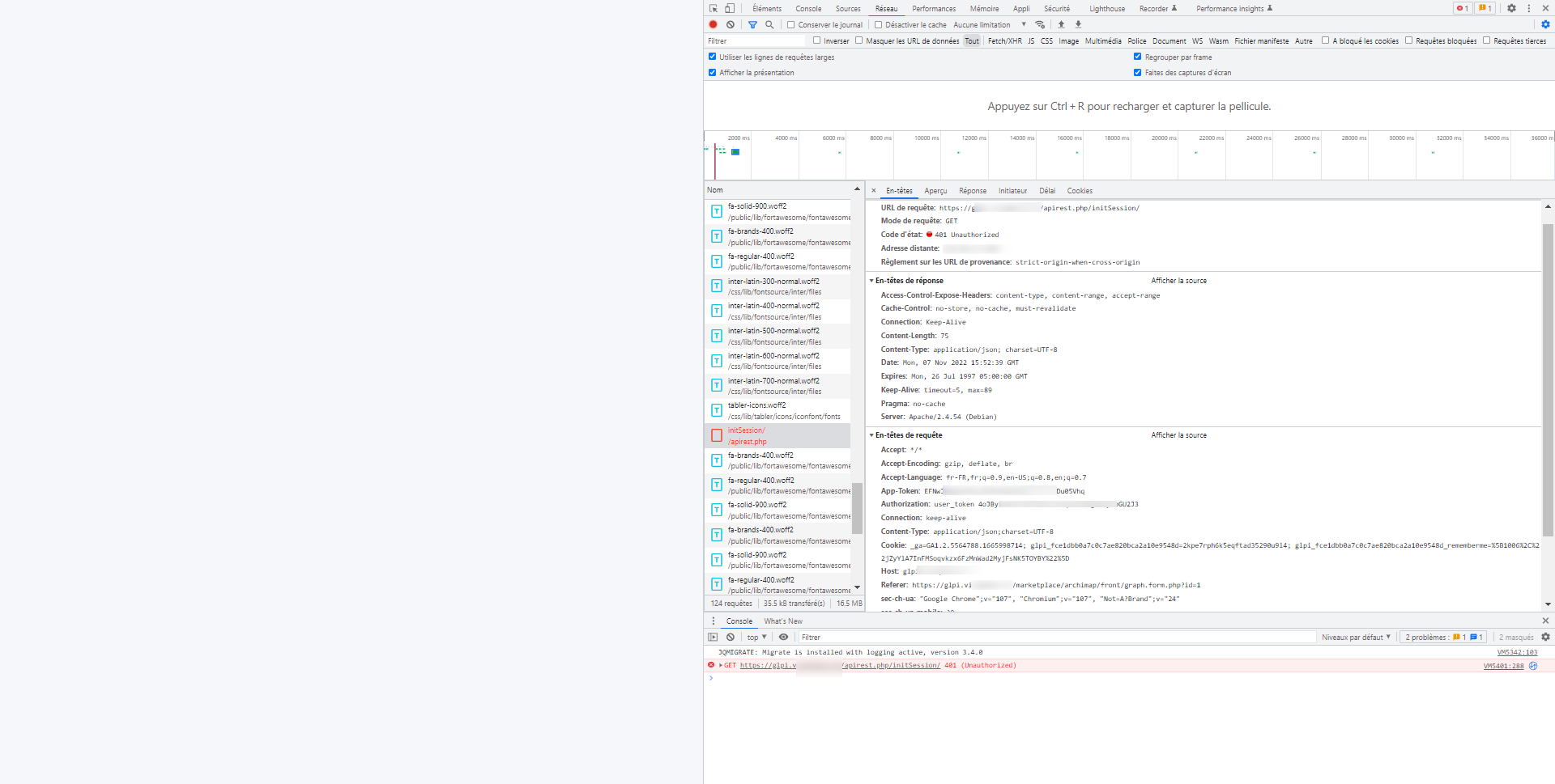 Ecran blanc sur "table à dessin" · Issue #72 · ericferon/glpi-archimap · GitHub
