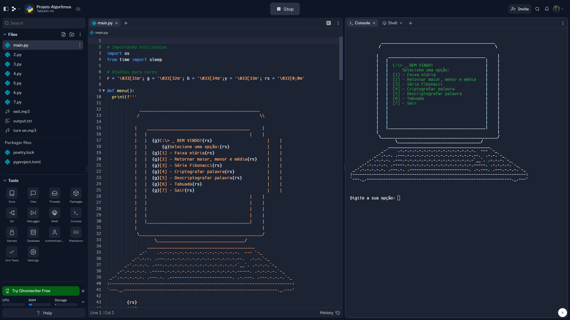 GitHub - Takeshi-mi/Projeto-Algoritimos-Python