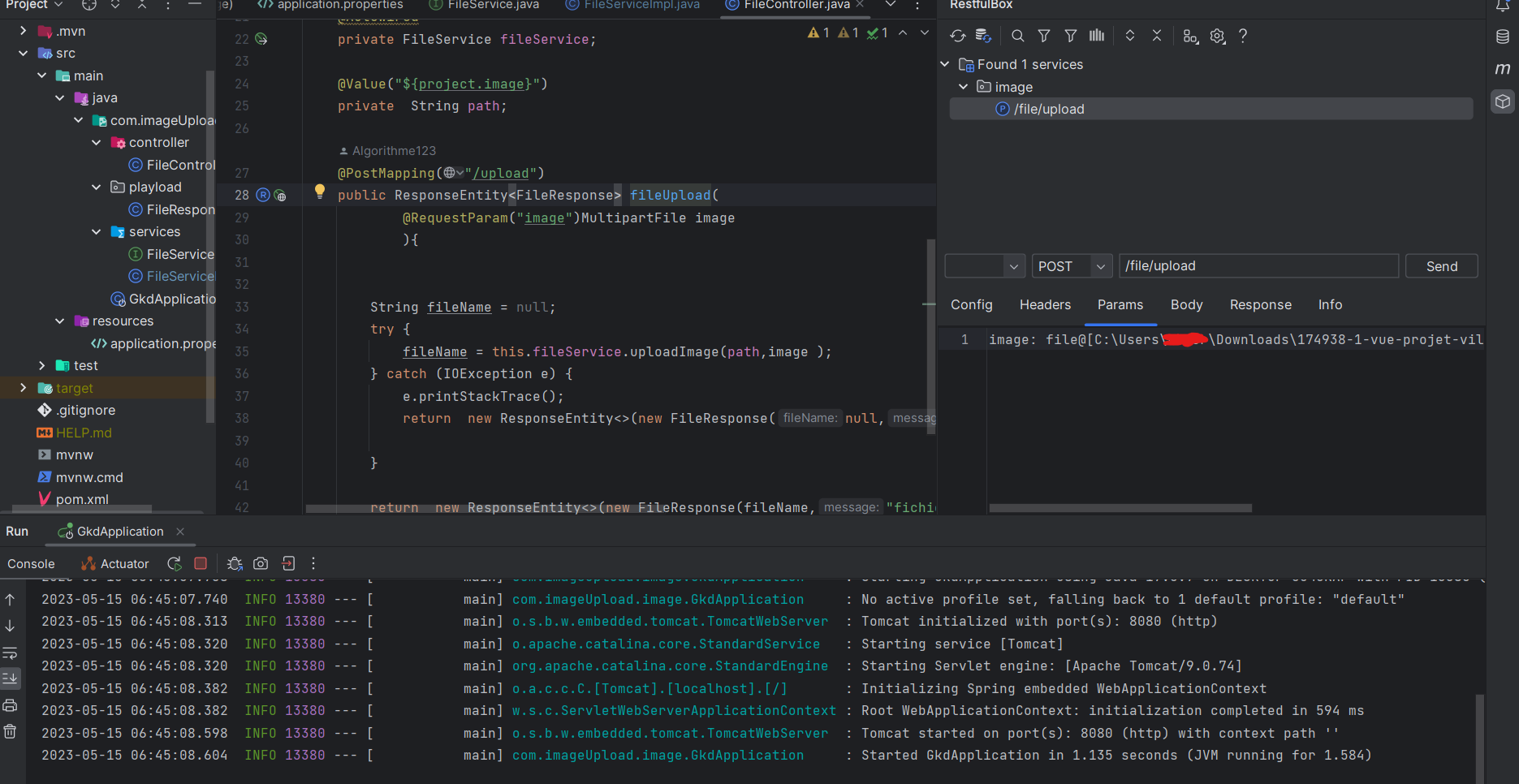GitHub - Algorithme123/Spring-boot-uploadFiles: API Rest Spring Boot pour uploader les fichiers.