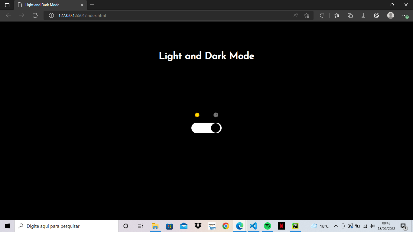 GitHub - elidagouv/LightDarkMode: Projeto interativo em que o usuário ...