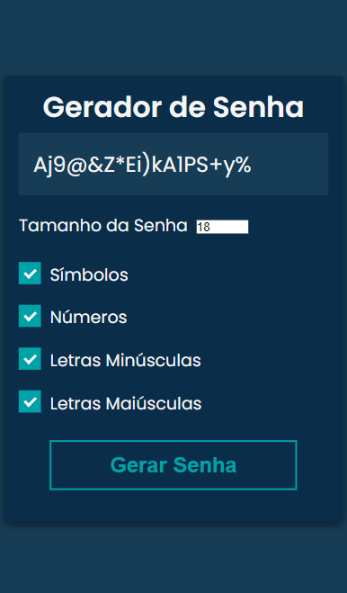 GitHub - JvMeanda/Gerador_de_Senha: Gerador de Senha com JavaScript e CheckBox Customizado