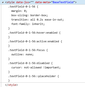 Opacity in disabled state not rendered consistently in text field ...