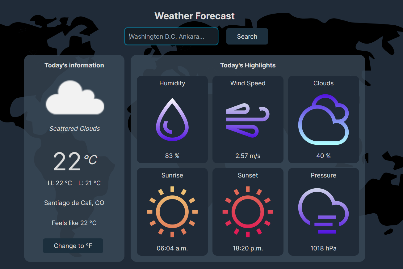 GitHub - SteevenQuintana/Weather-Forecast: Get real-time weather ...