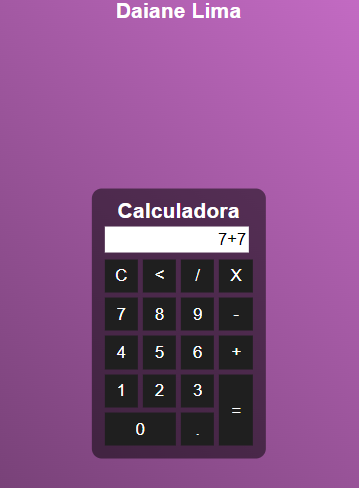 GitHub - DaianeL/Calculadora: Calculadora: HTML, CSS e JavaScript