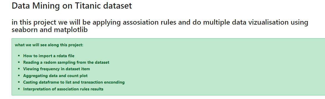 GitHub - AdnaneTalal/Assosiation-rules-on-titanic-dataset