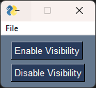 [Bug] Menu Element visibility parameter does not work · Issue #6524 · PySimpleGUI/PySimpleGUI ...